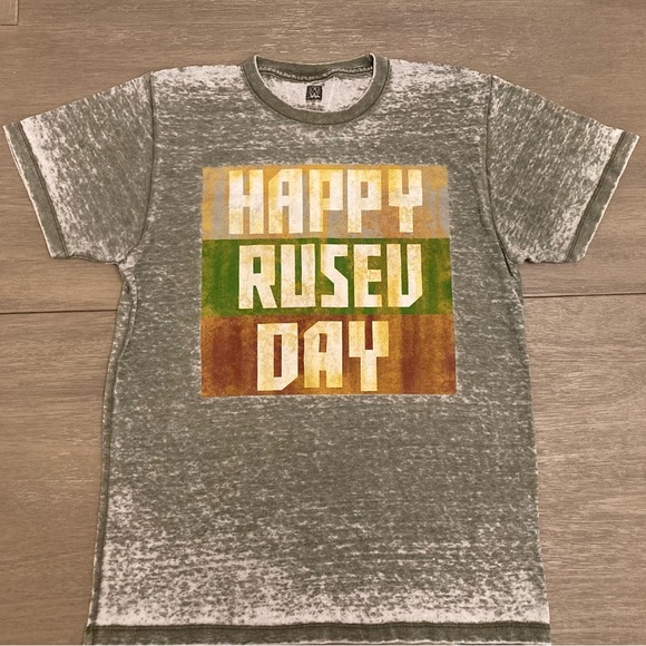 WWE | Shirts | Mens Wwe Happy Rusev Day Acid Washed Tee Medium | Poshmark